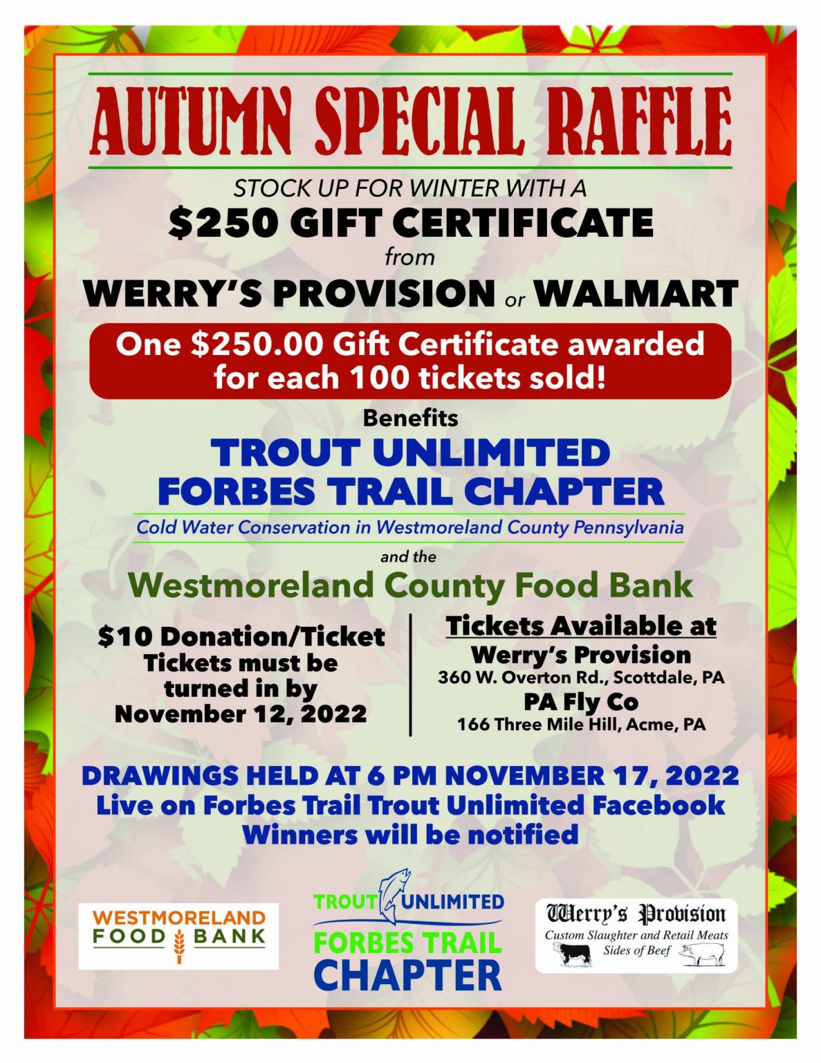 FORBES TRAIL CHAPTER TROUT UNLIMITED – Westmoreland County Pennsylvania